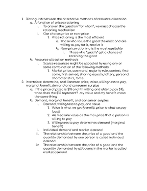 Module 10 Econ Notes - Professor Graf - Define and explain the ...