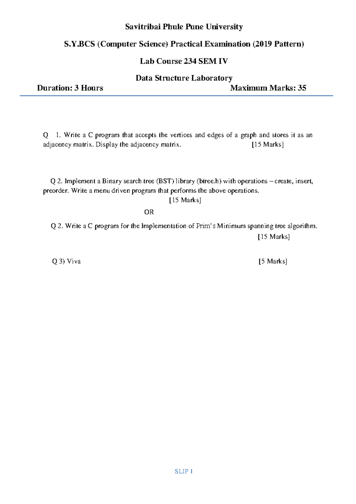 Sybcs CS-243 DS & NW 230510 122141 - S.Y (Computer Science) Practical ...