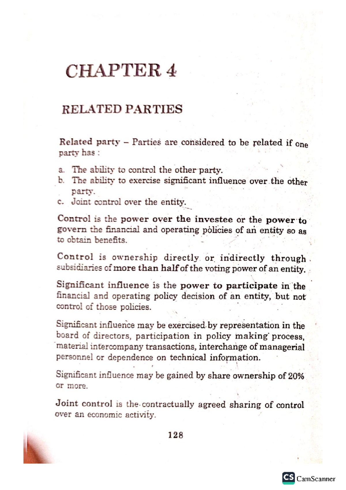 Chapter 4 Related Parties financial - BS Accountancy - Studocu