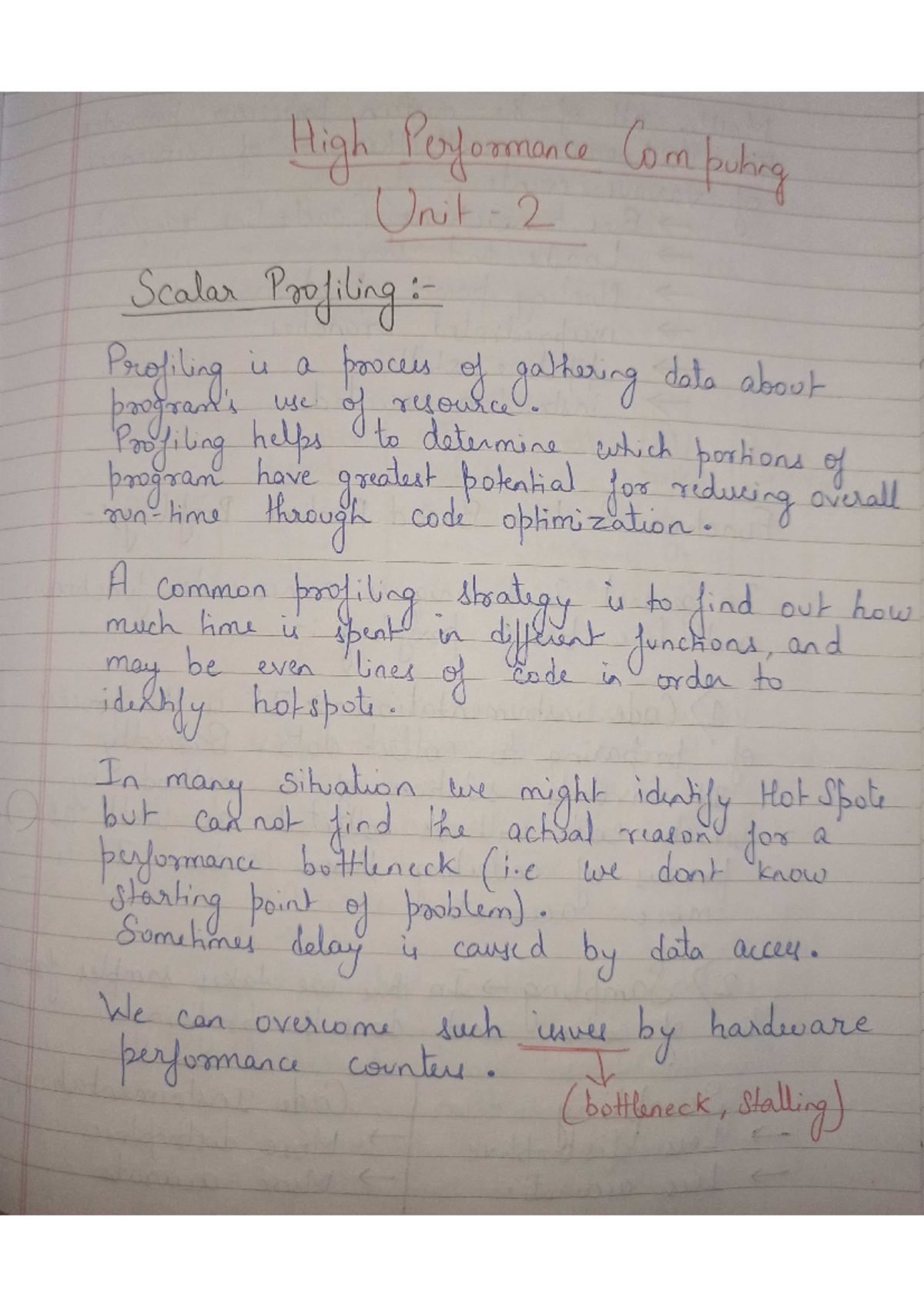 HPC Unit 2 - High Performance Computing - Studocu