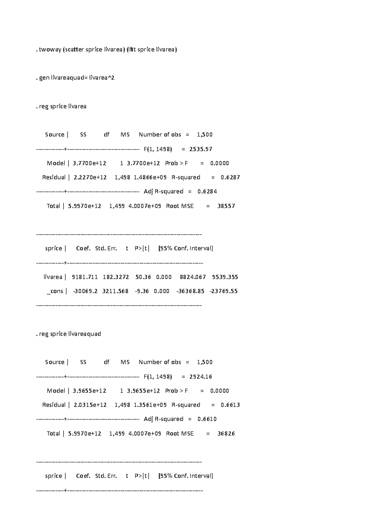 Ex 2 - Soluzione Esercizio 2.12 (Principi di econometria) con Stata ...