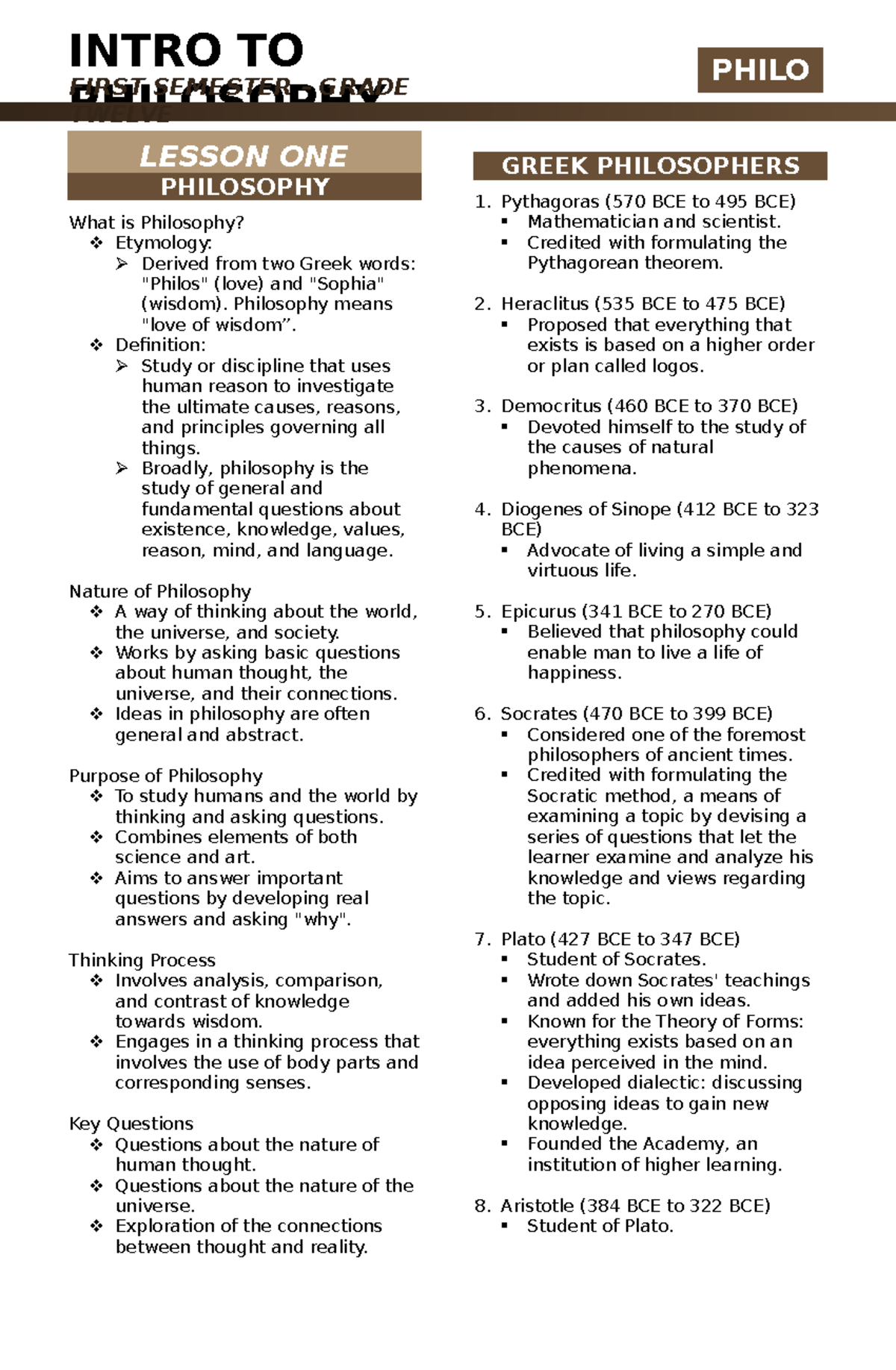 introduction to the philosophy of the human person quarter 1 module pdf ...