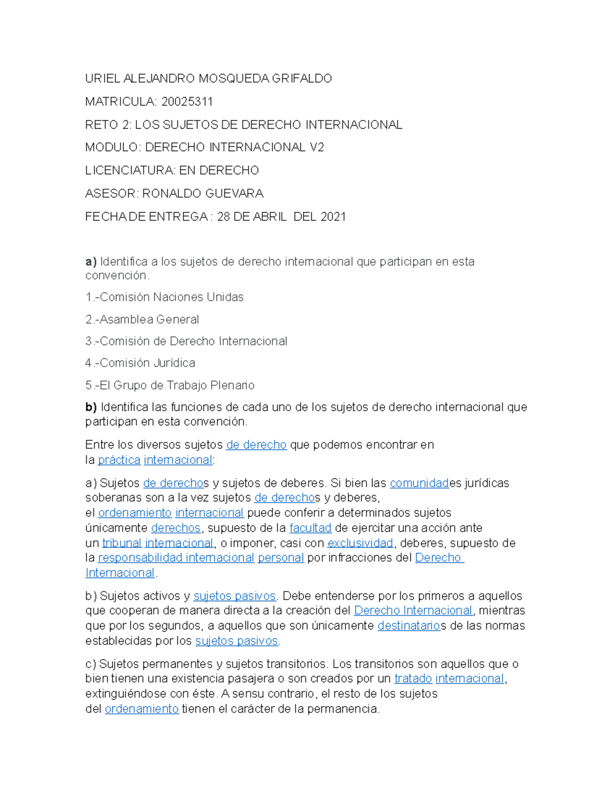 RETO 2 Sujetos DEL Derechos Internacional - URIEL ALEJANDRO MOSQUEDA ...