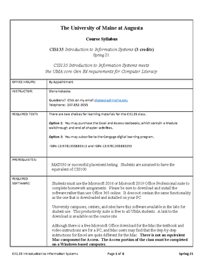 CIS100 Syllabus Fall 2020 Revised - CIS 100: Introduction to Computer ...