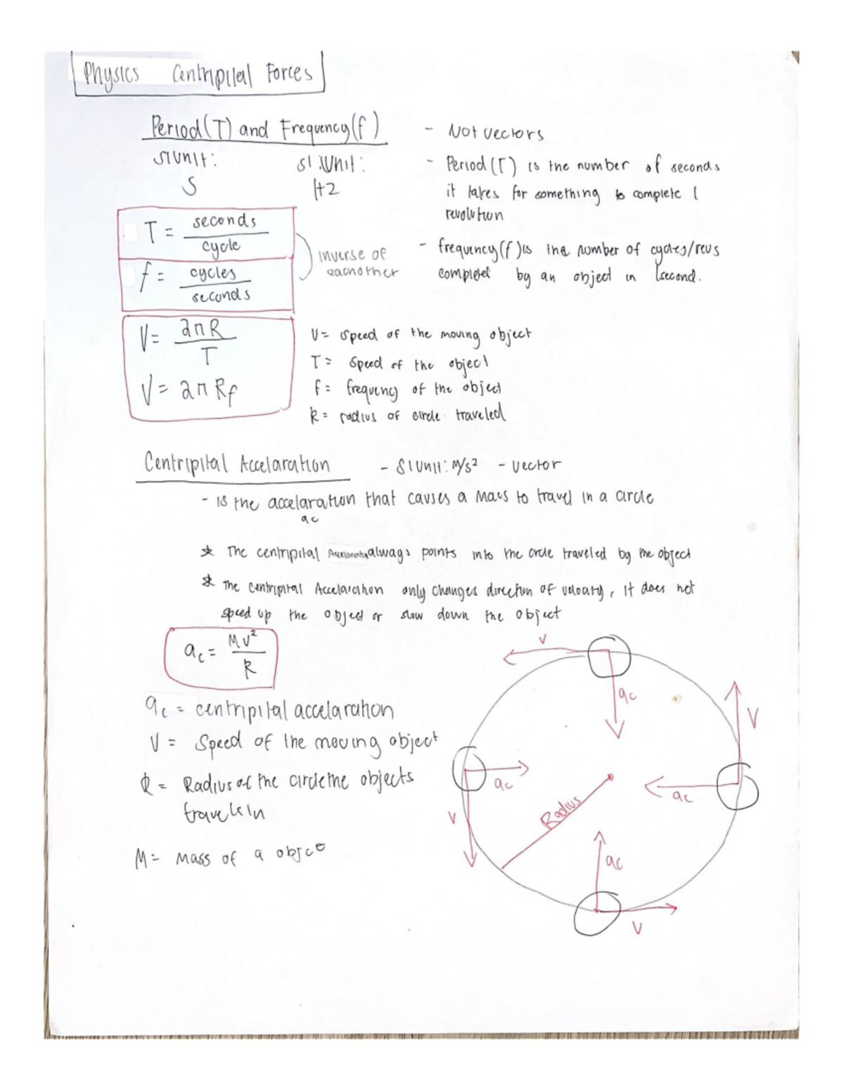 Centripetal Force - Studocu