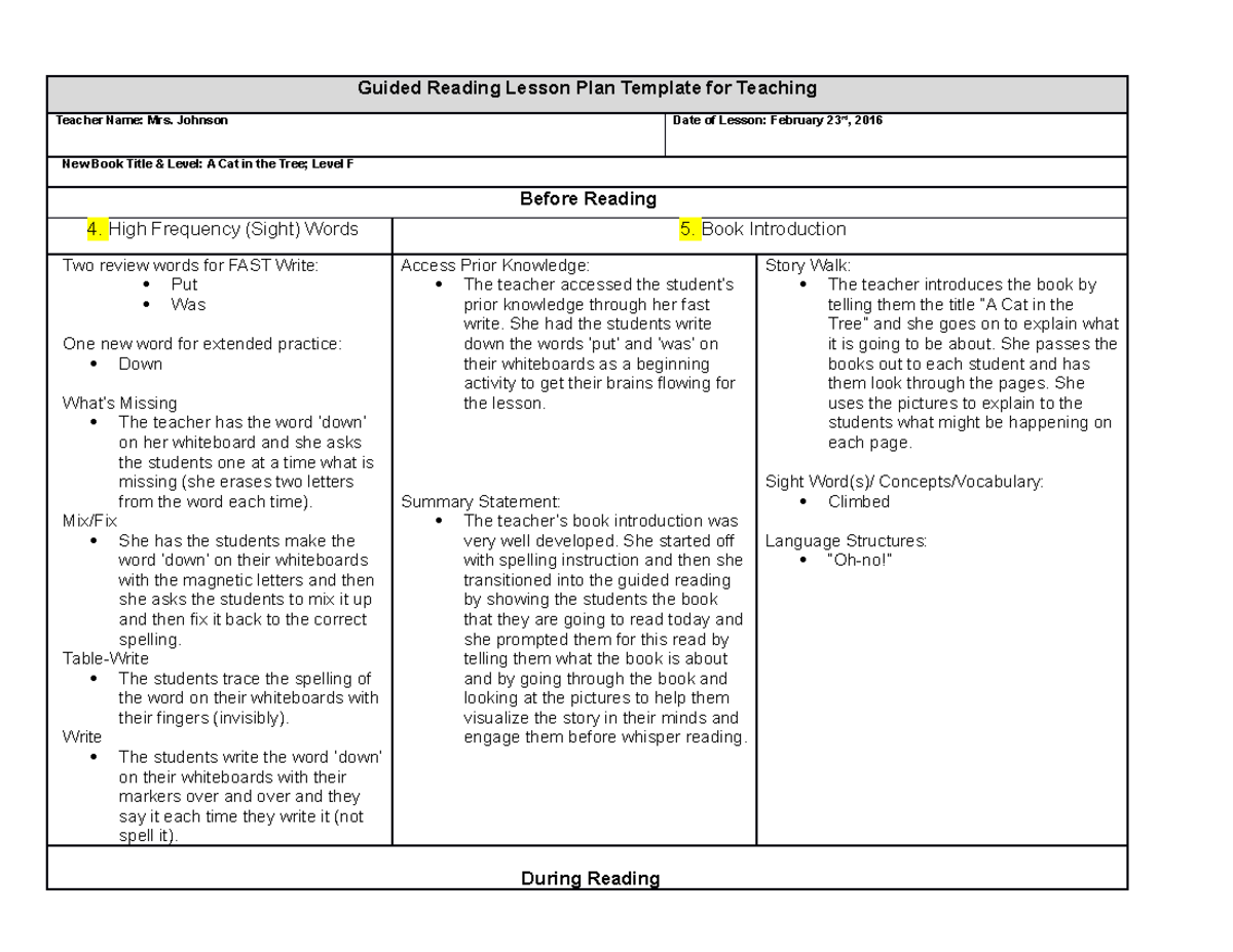 Week 12 VR Questions - Dr. Anderson - Guided Reading Lesson Plan ...
