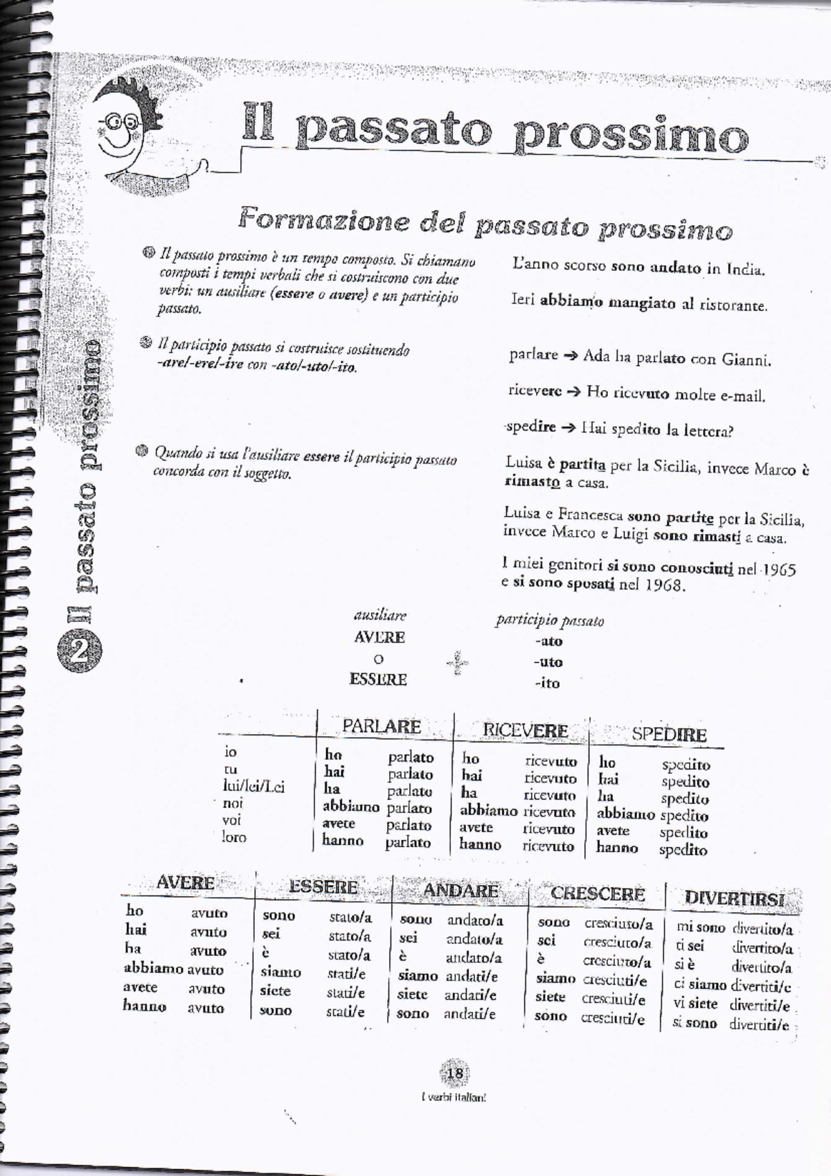 Dossier Passato Prossimo - Lengua italiana - Studocu