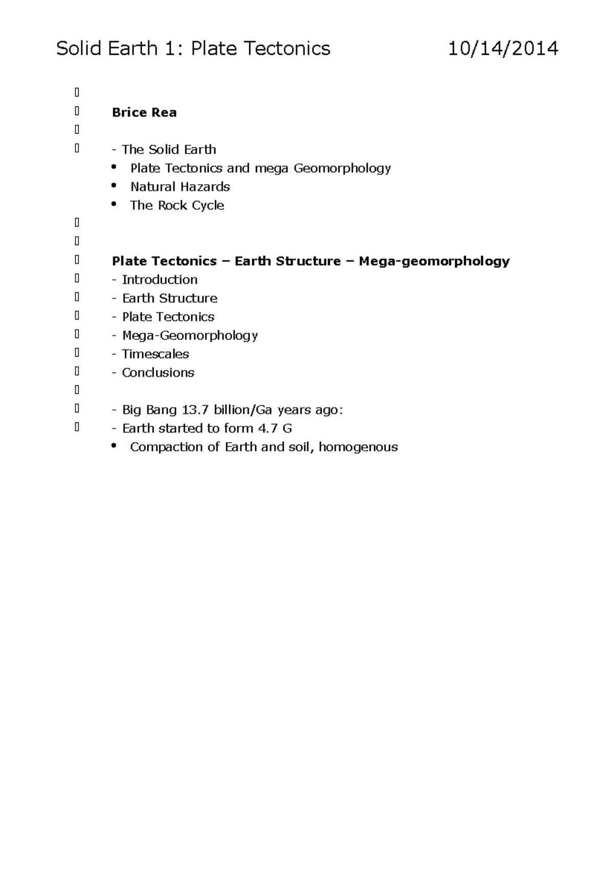 Solid Earth 1 - Plate Tectonics #9 - Solid Earth 1: Plate Tectonics 10 ...