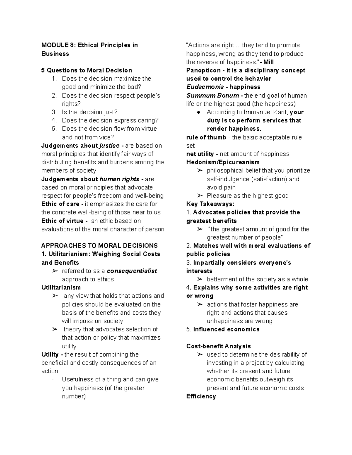 Ethics Ethical Principles In Business MODULE 8 Ethical Principles ethics-ethical-principles-in-business-module-8-ethical-principles