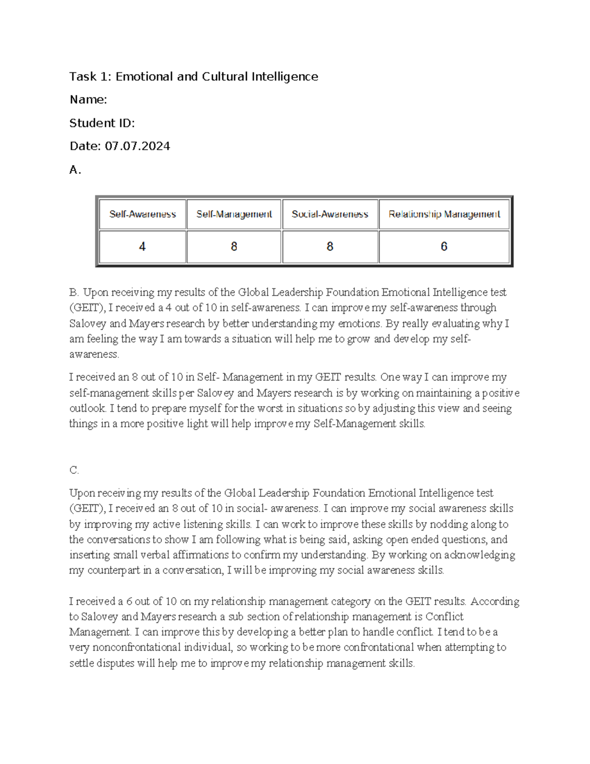 Task 1 - passed first attemot - Task 1: Emotional and Cultural ...