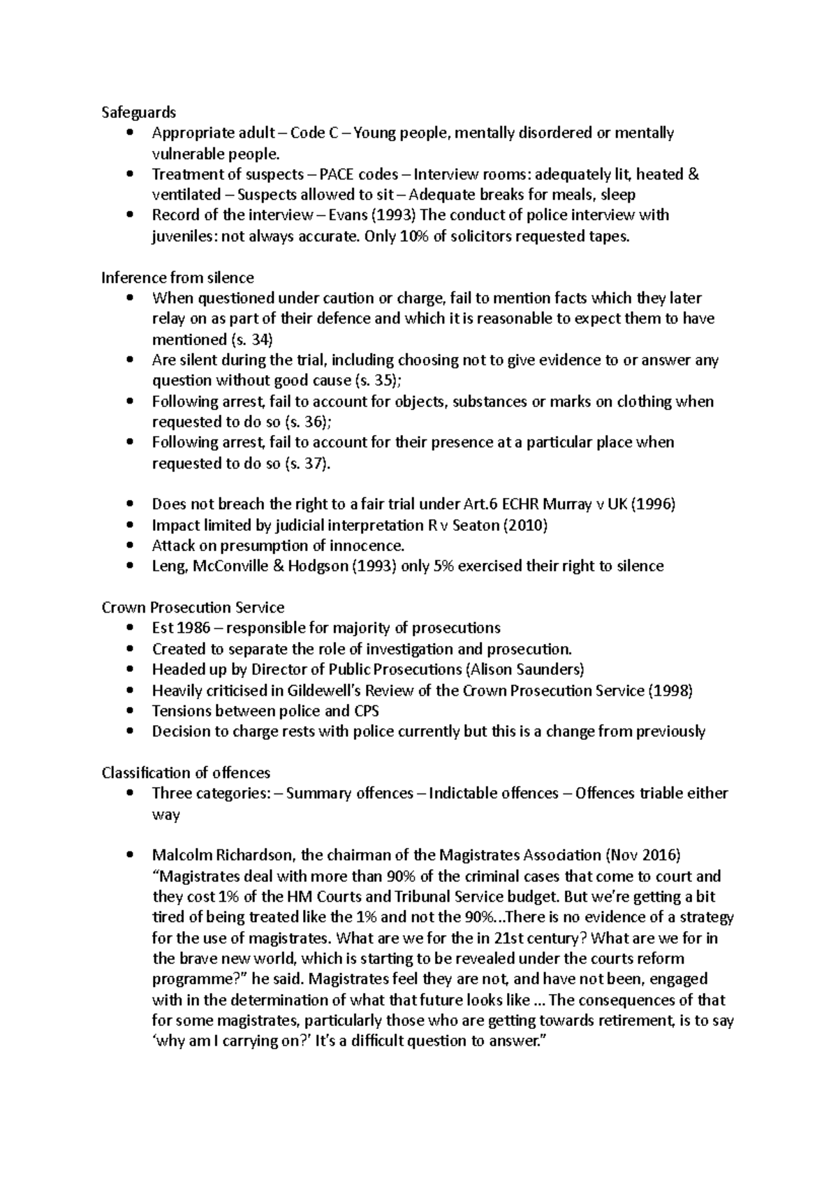 Safeguards - Lecture notes 7 - Safeguards Appropriate adult – Code C ...