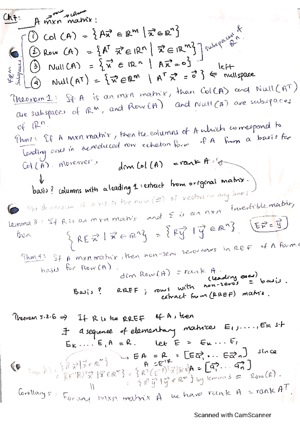 MATH 235 - Chp 7-8 - Fundamental Theorem and Linear Mapping question with answers - Studocu