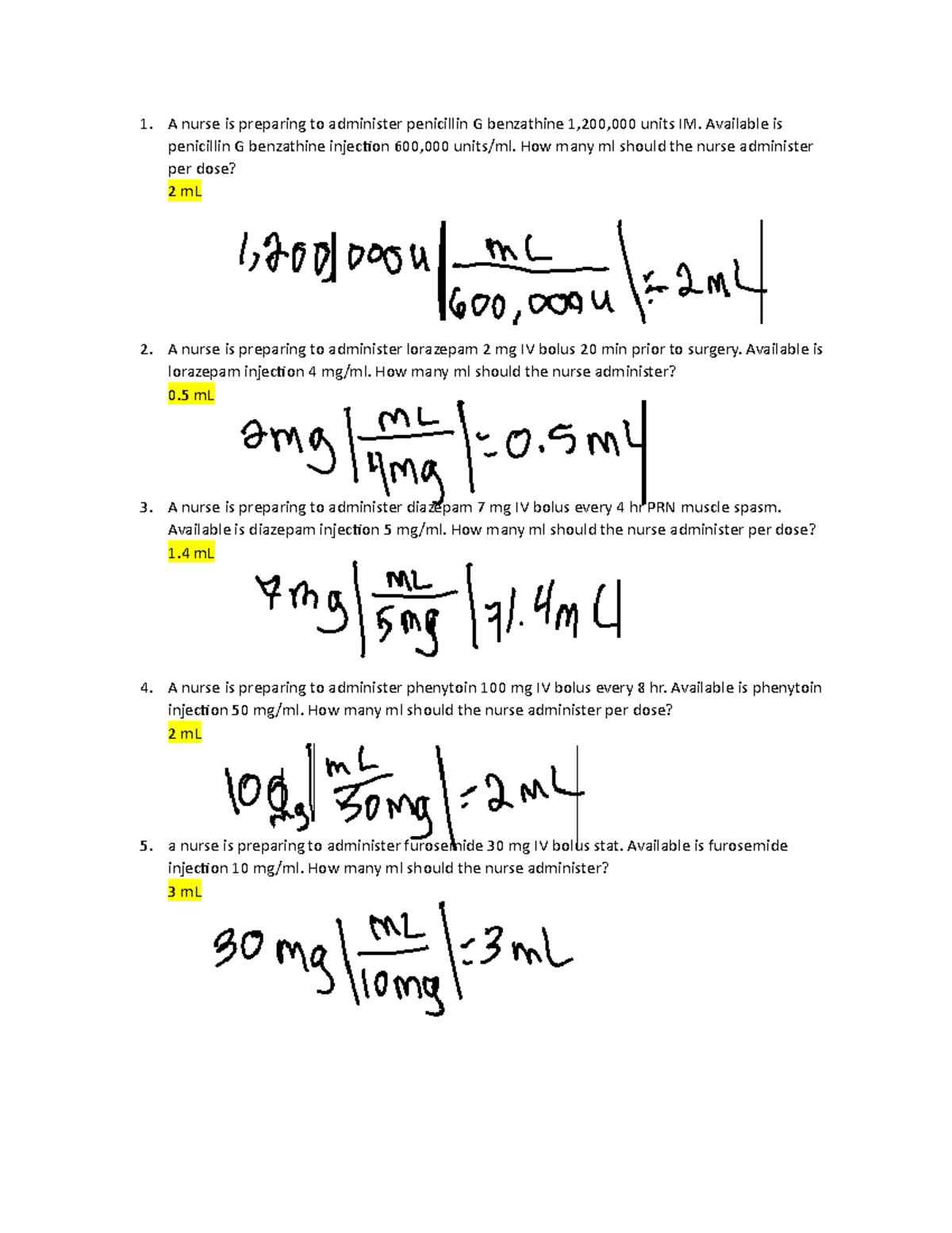 Dosage calculation 3.0 injectable medications 25q - A nurse is ...