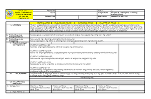 Banghay-Aralin-5 - Lesson plan for filipino demo teaching - Republic of ...