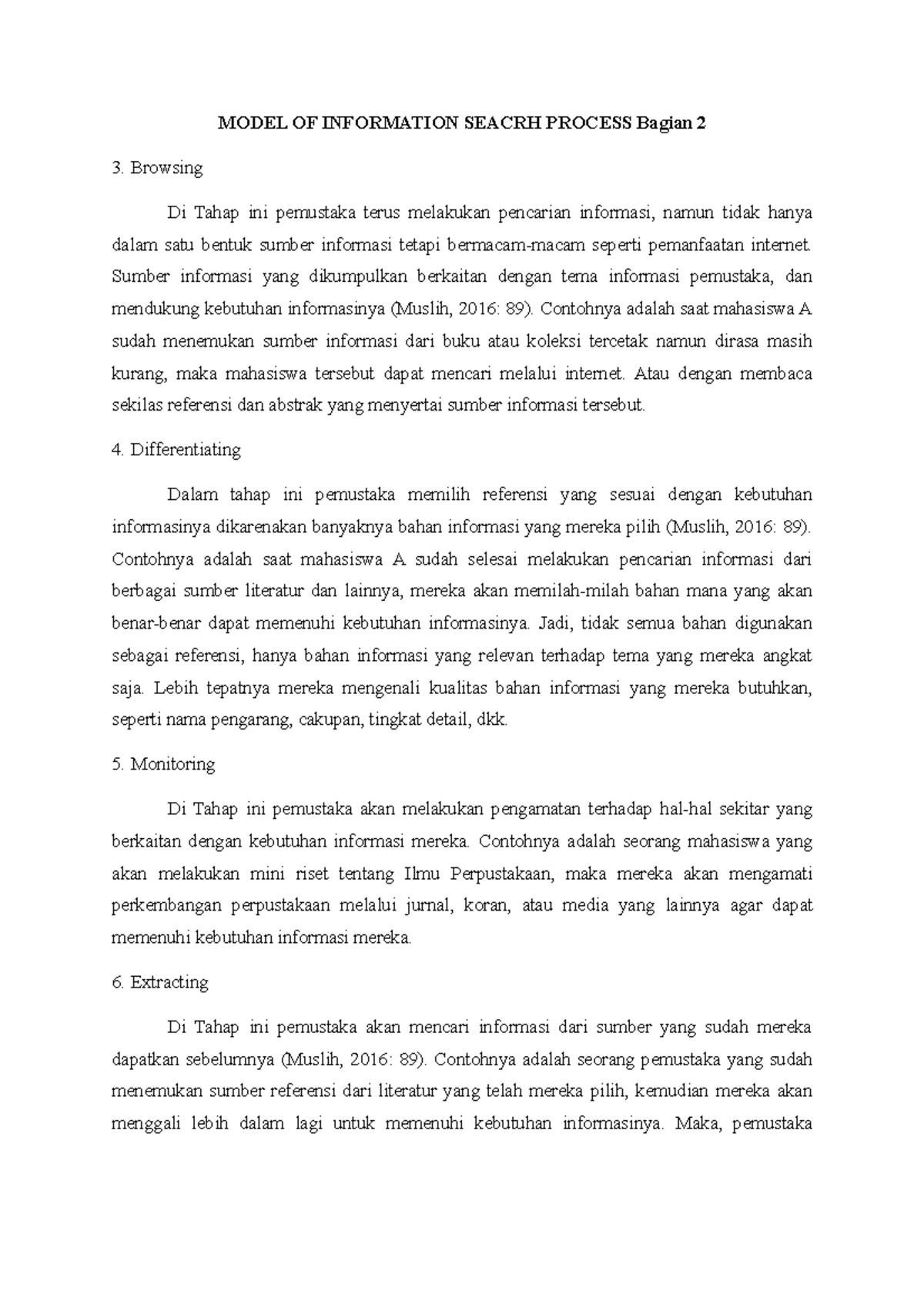 Catatan Model of Information Search Process Bagian 2 - MODEL OF ...