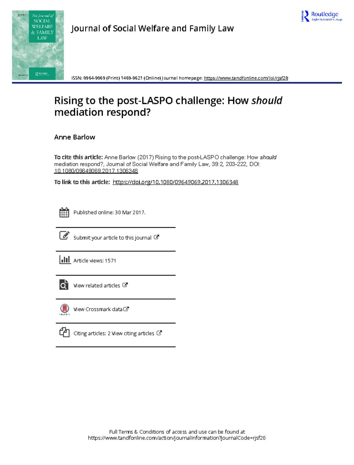 9-4 Rising to the post Laspo challenge How should mediation respond ...
