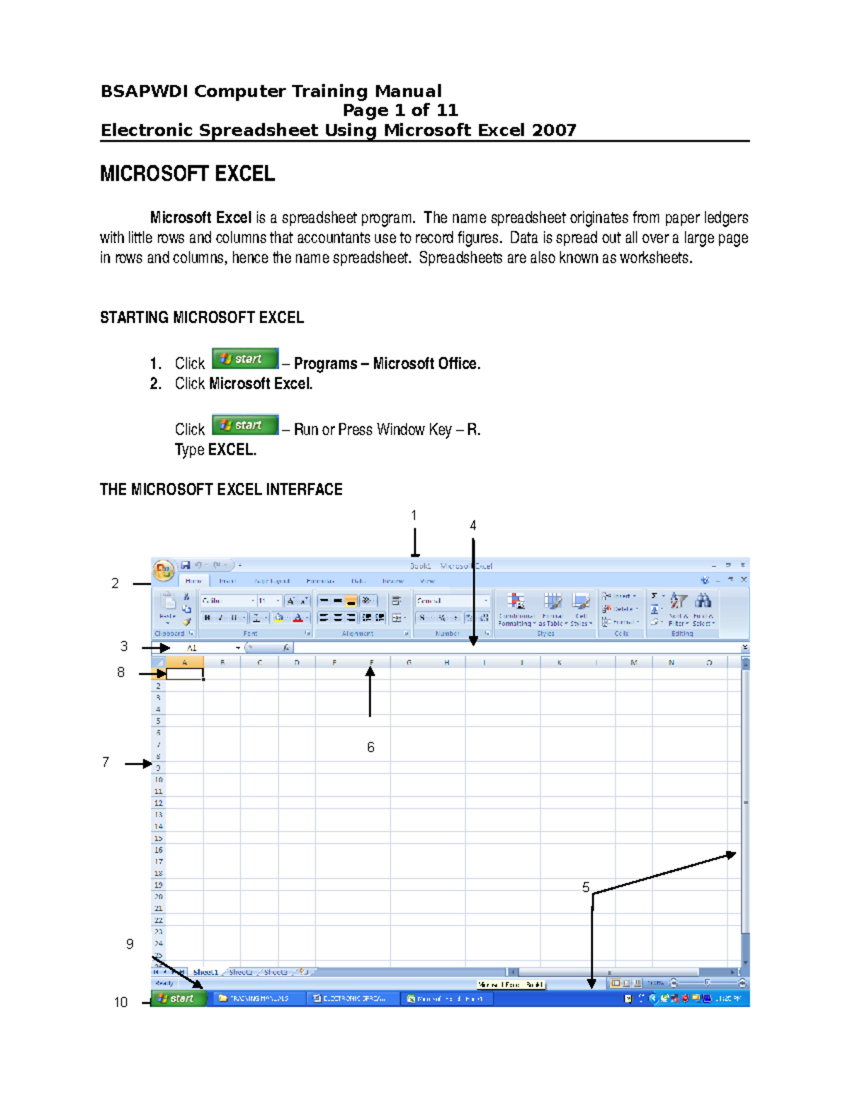 Electronic- Spreadsheets - Page 1 of 11 Electronic Spreadsheet Using ...