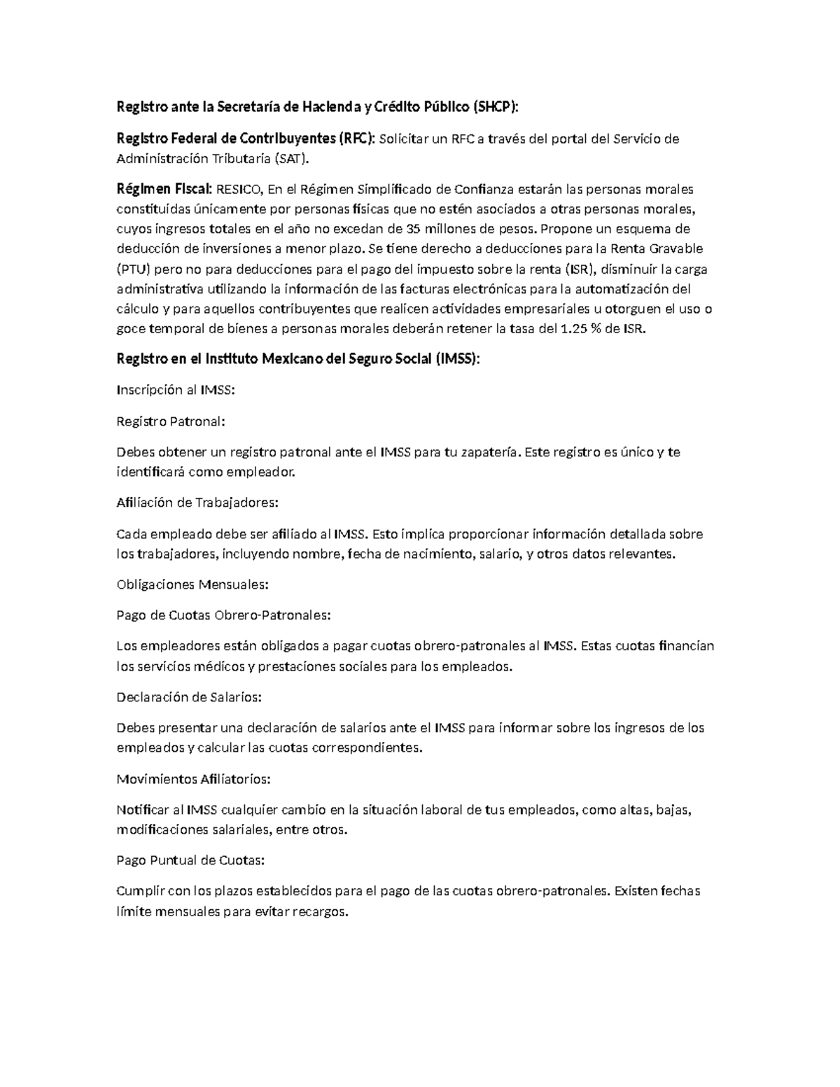 Obligaciones - Registro ante la Secretaría de Hacienda y Crédito ...