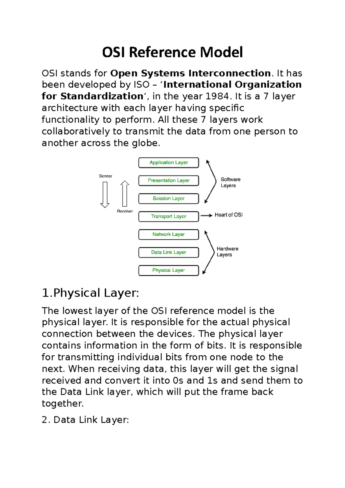Network Security - OSI Reference Model OSI stands for Open Systems ...