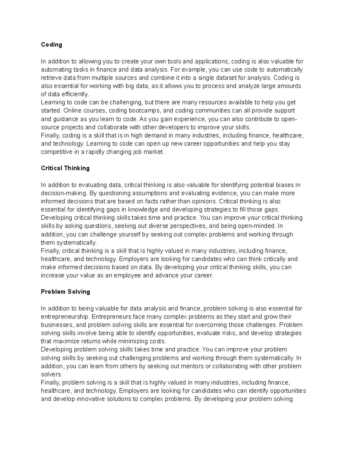 Mathematics for Data and Financial Literacy 3 - Coding In addition to ...