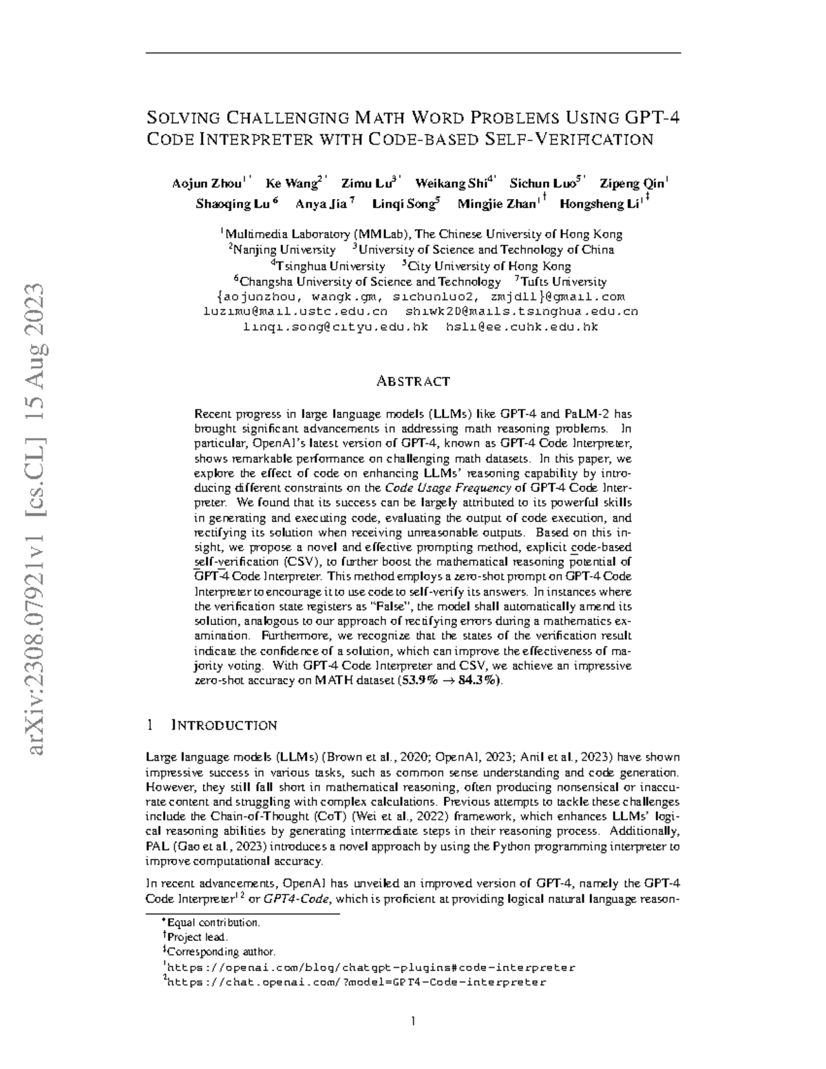 Mathword - asdfadfasdfs - SOLVING CHALLENGING MATH WORD PROBLEMS USING GPT- CODE INTERPRETER ...