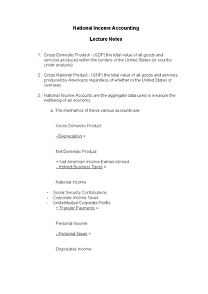 [Solved] How to calculate GDP NDP NI PI DI in economics - Economics I ...