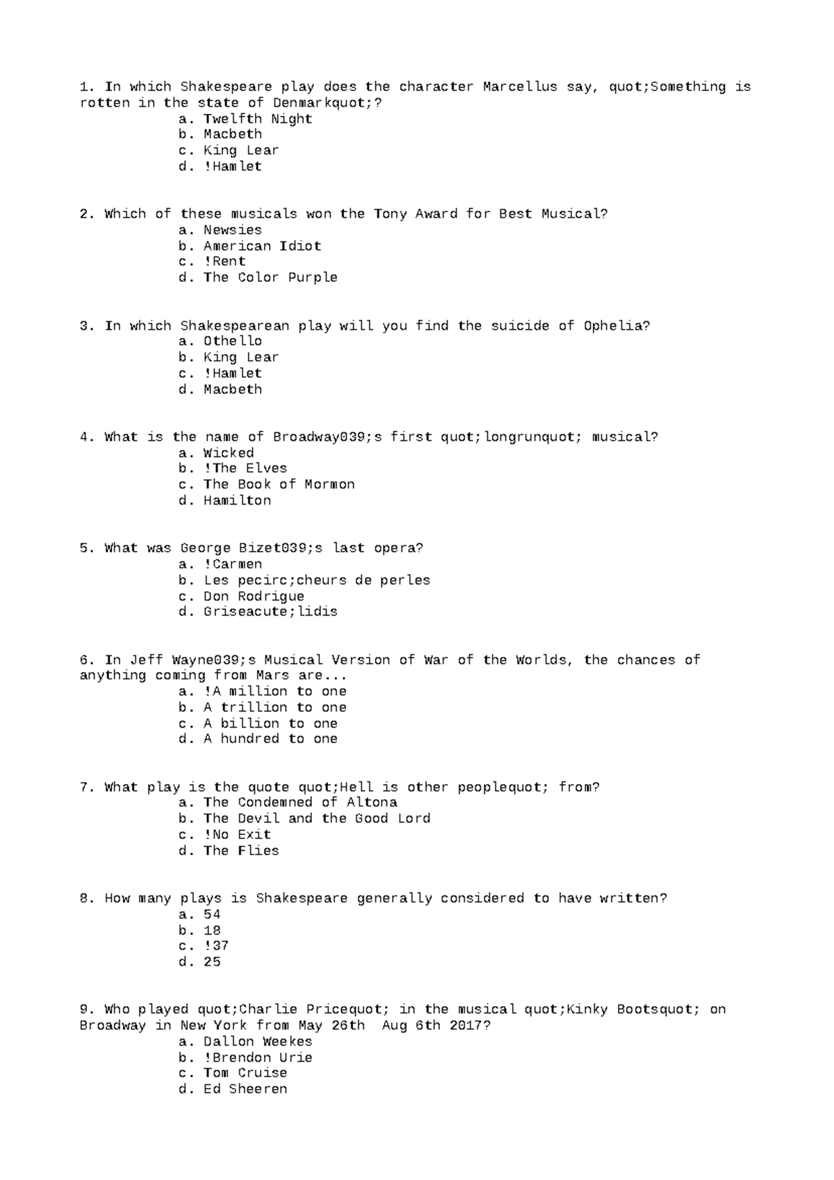 COMS332 Reflection Winter 2022 5 - In which Shakespeare play does the ...