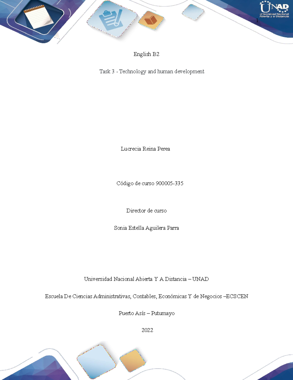 Task 3 - Technology and human development - English B Task 3 ...