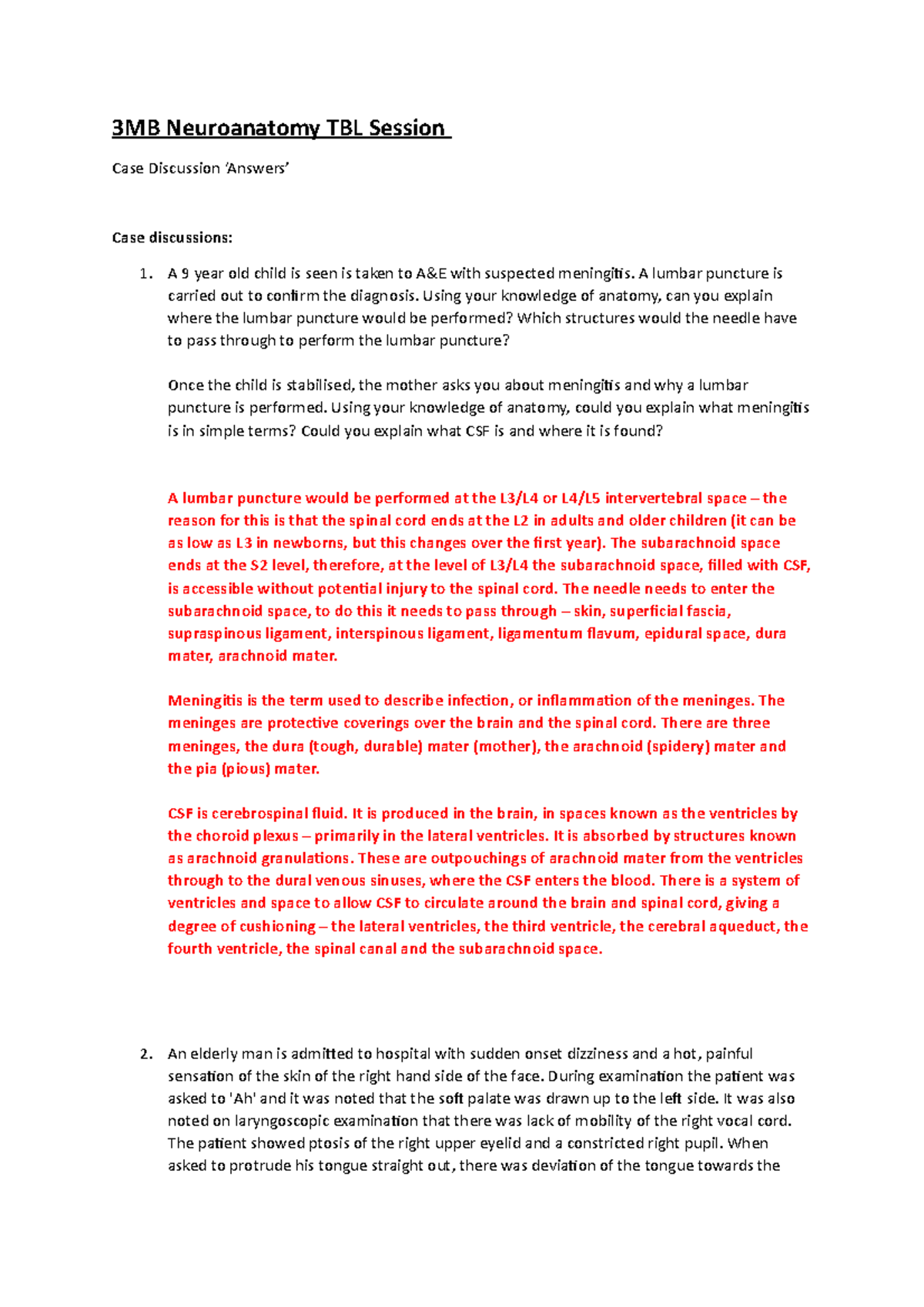 Case-Discussion-Answers - 3MB Neuroanatomy TBL Session Case Discussion ...