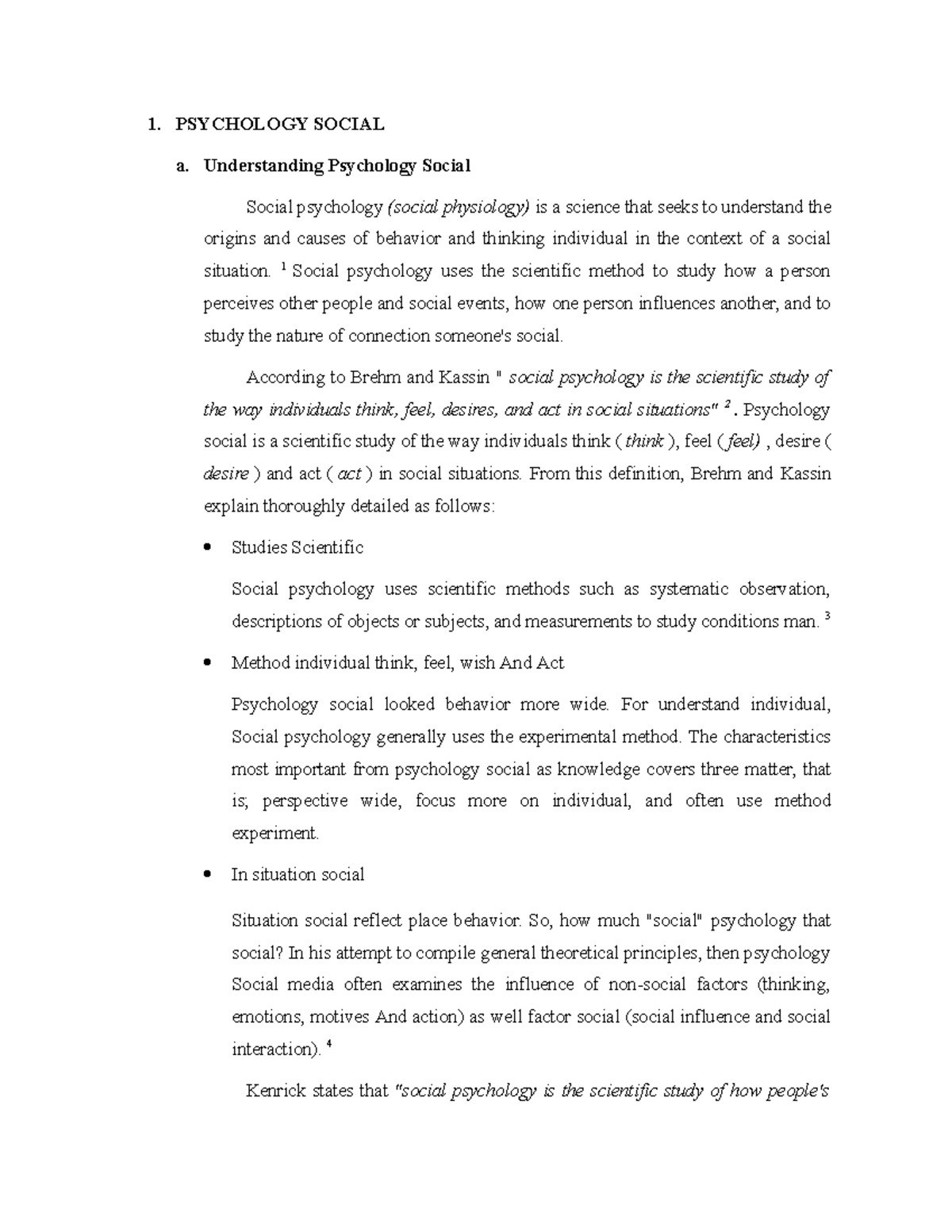 Social psychology (social physiology) is a science - 1. PSYCHOLOGY ...