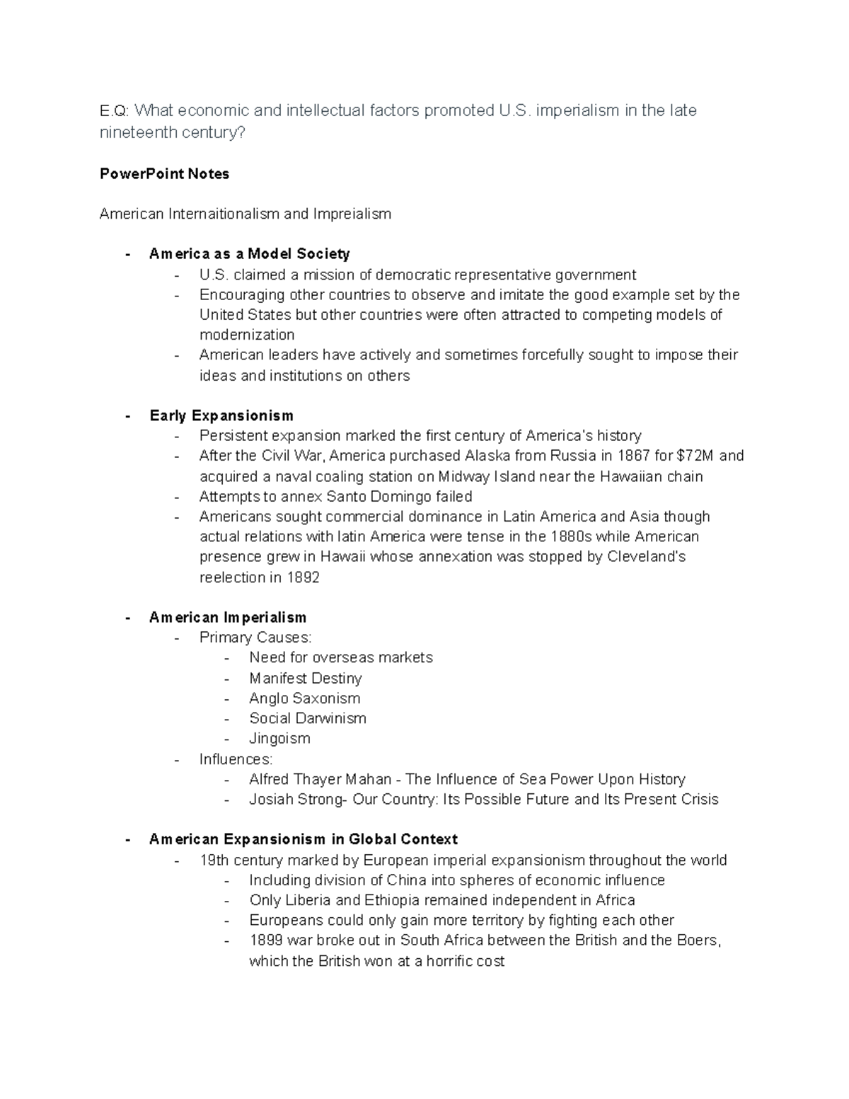 U.S. History Module 5 Notes - HIST-112 - MSJC - Studocu