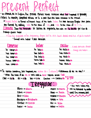 Imperfect of regular and irregular verbs - Regular forms of the ...