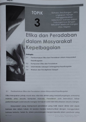 Assignment mpu2183 - REFLEKSI - PULAU PINANG PENGHAYATAN ETIKA & PERADABAN ( MPU 2183 ) - Studocu