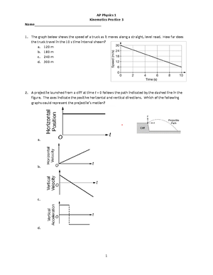 Physics - practice problems - Work, Power, Energy Practice 1 Name