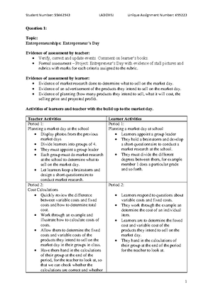 GR7 EMS TERM 1 Assignment 2022 - Grade 7 Shiloh Centre of Learning Term ...