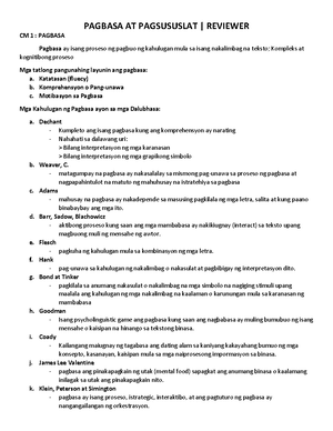 1- Pangungusap - sds - PRETEST: LS1- COMMUNICATION SKILLS (FILIPINO ...