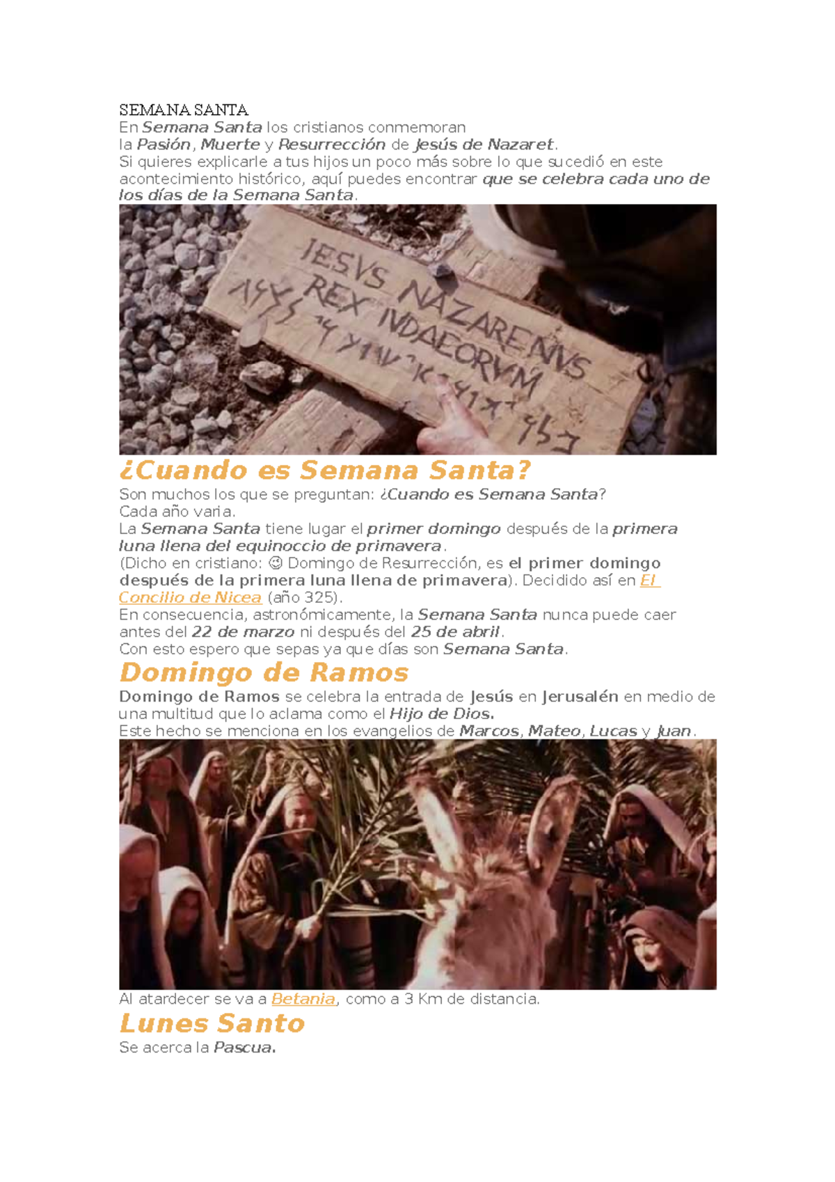 Semana santa de religion - SEMANA SANTA En Semana Santa los cristianos ...