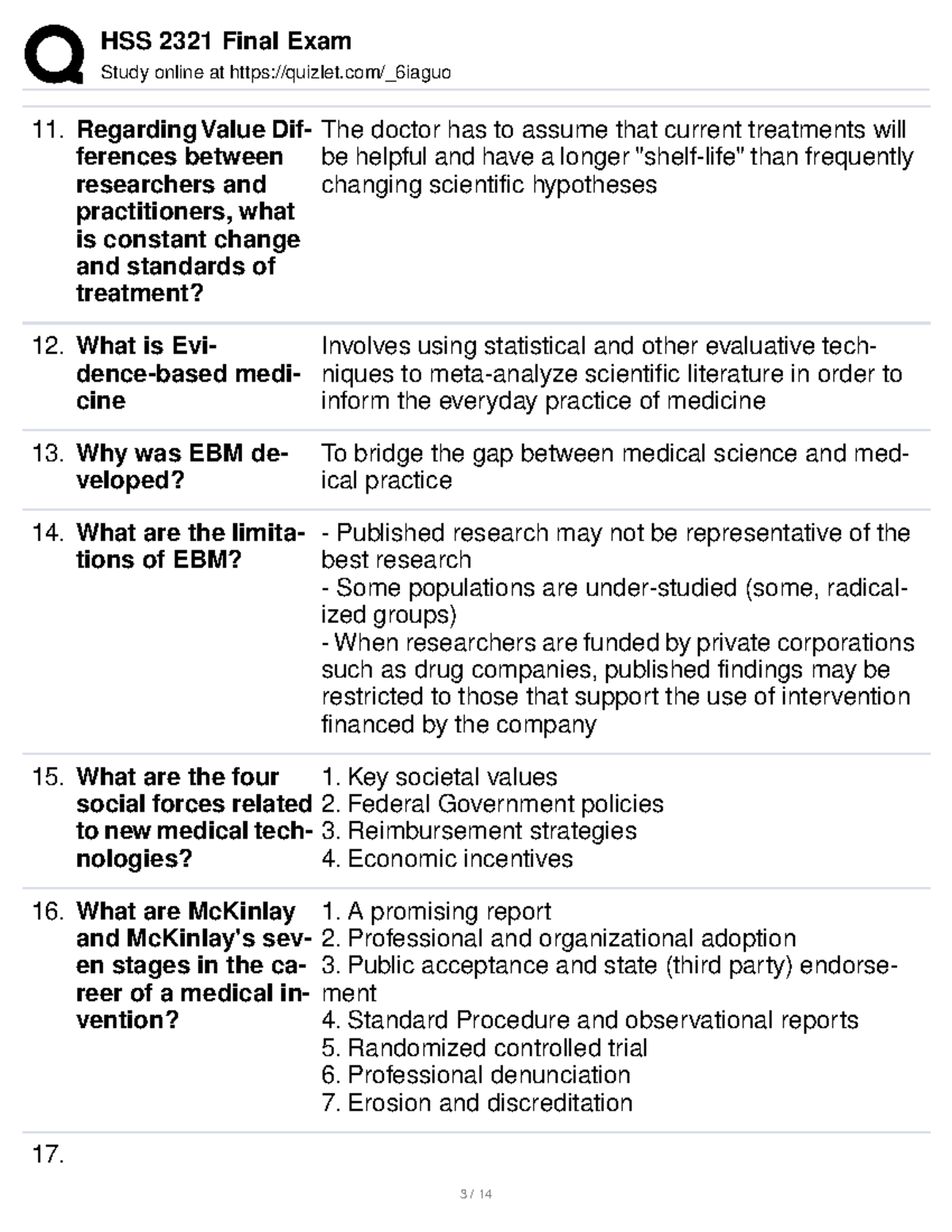 HSS 2321 3 - just some practice - HSS 2321 Final Exam Study online at ...