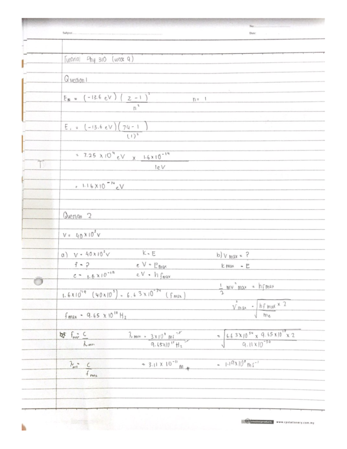 tutor-9-phy310-week-diploma-in-science-studocu