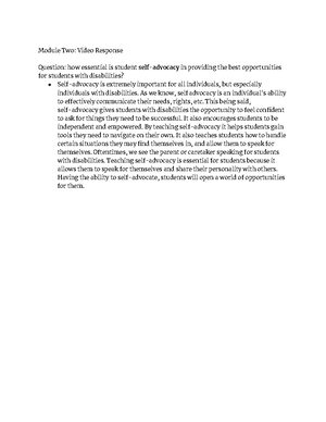 Autism Interview Questions - Week Two Assignment Autism Interview IEP ...