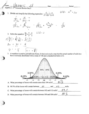 Algebra 2 - Law of Cosines Assignment - Name IJ RZEKi0 Algebra 2 U Law ...