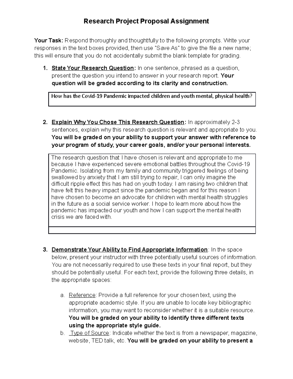 Research Proposal Assignment -carlee dubbeldam - Research Project ...