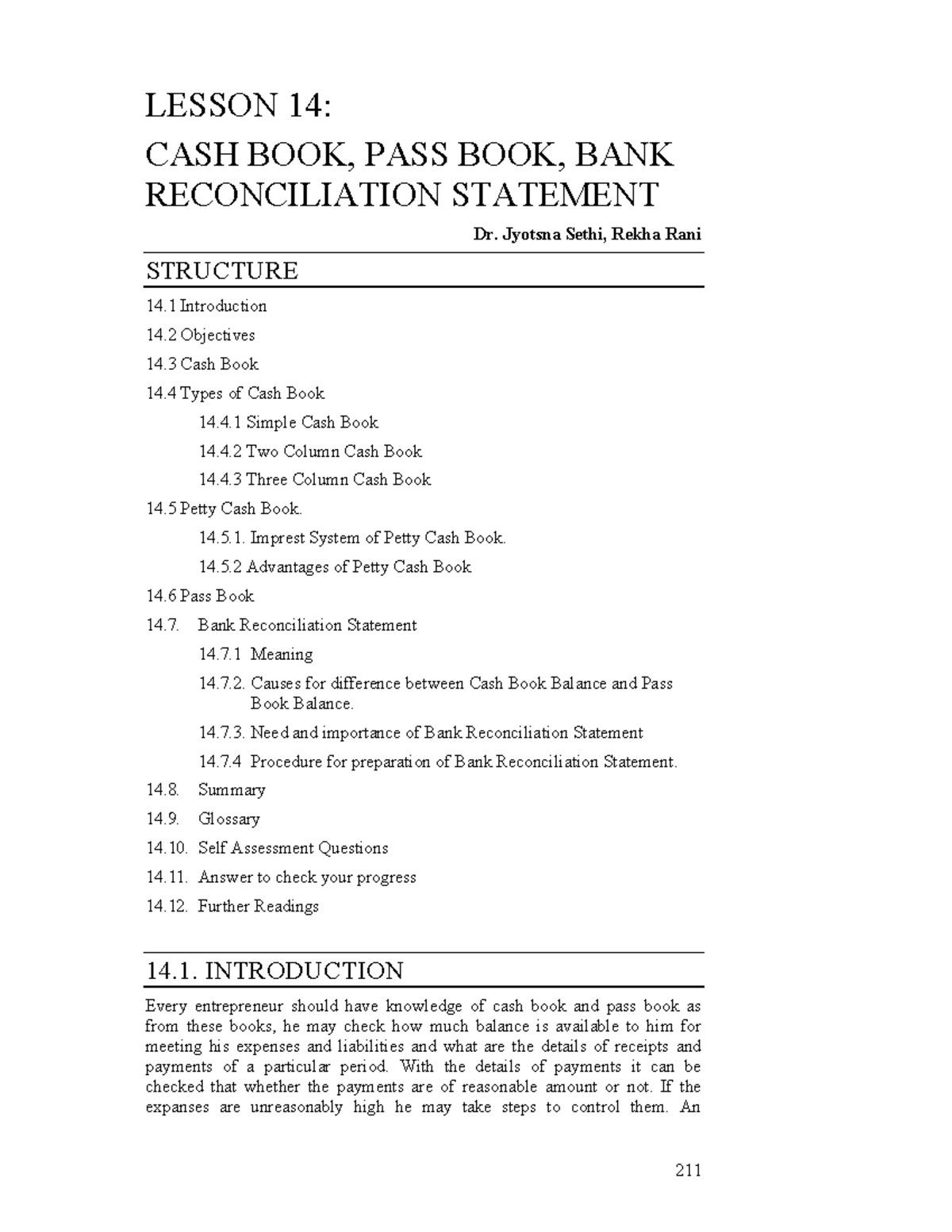 Bank-reconciliation - notes - - Studocu