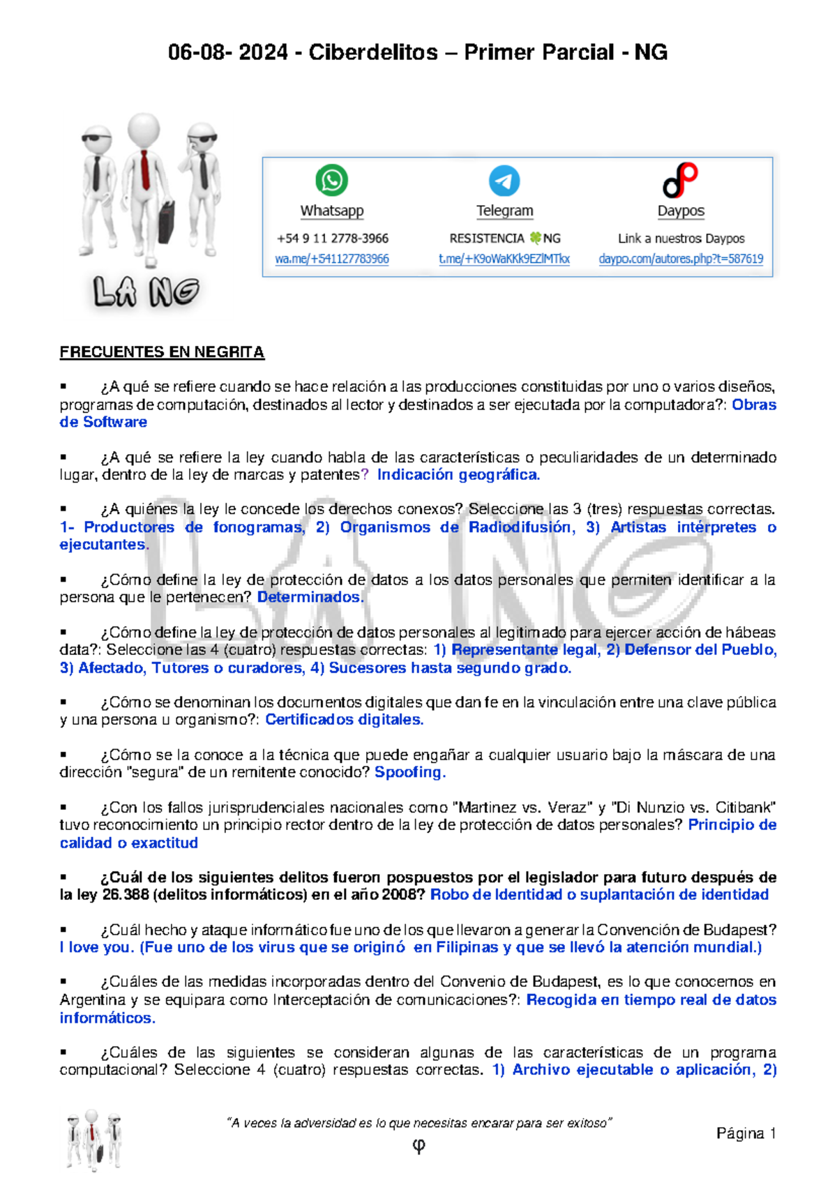 06-08-2024 - Ciberdelitos - Primer Parcial - NG - Página 1 “A veces la adversidad es lo que ...