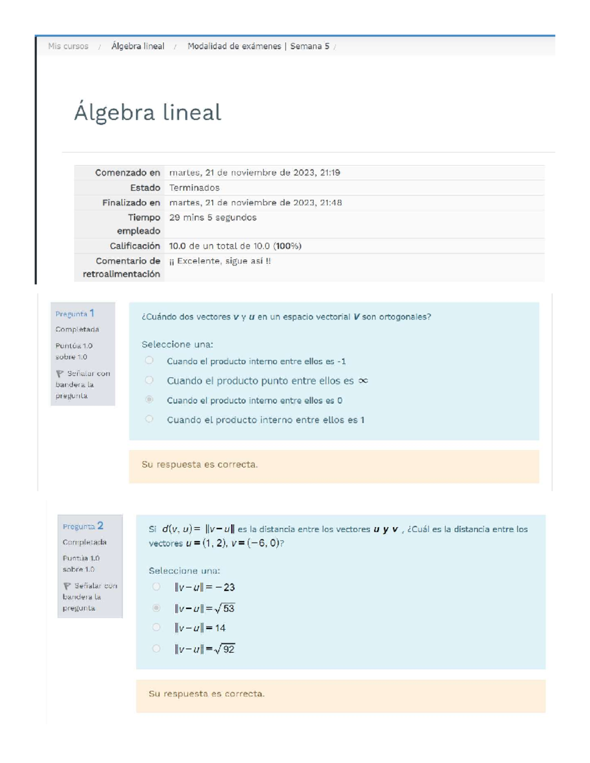 Semana 5 Algebra lineal - Studocu