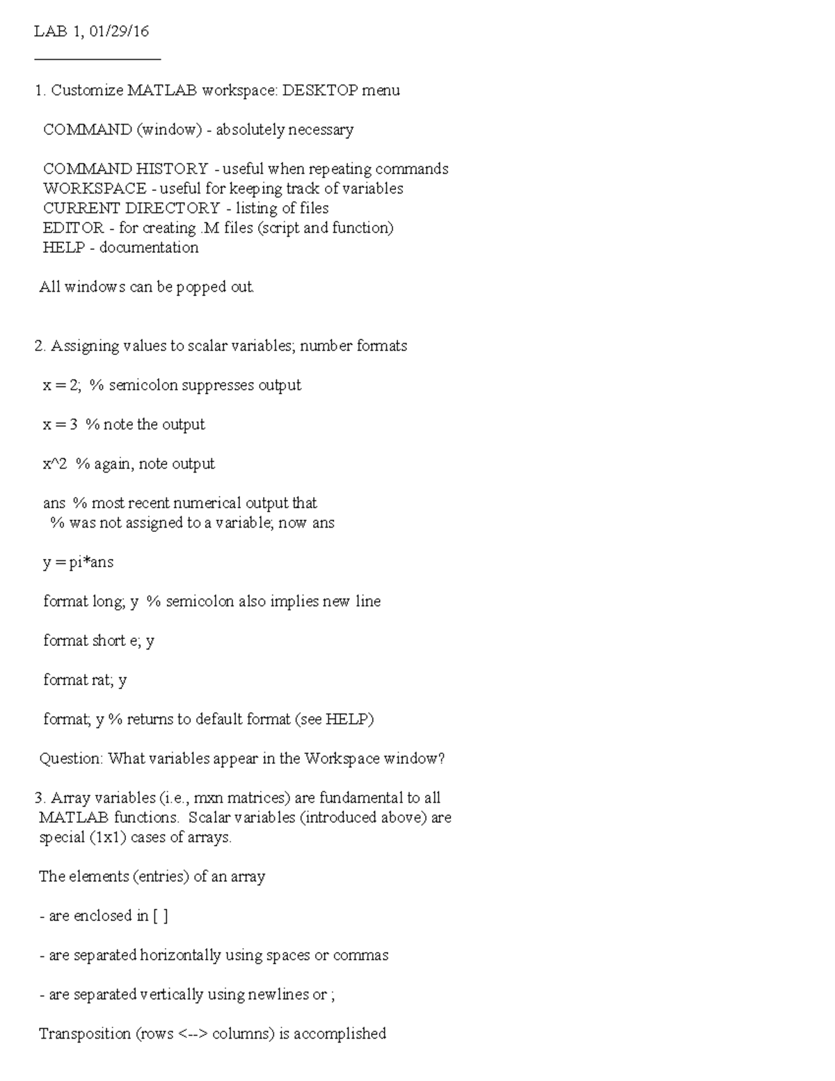 Lab 01 Script - Lab Assignment By Uday Saha - Lab 1, 01 29 16 