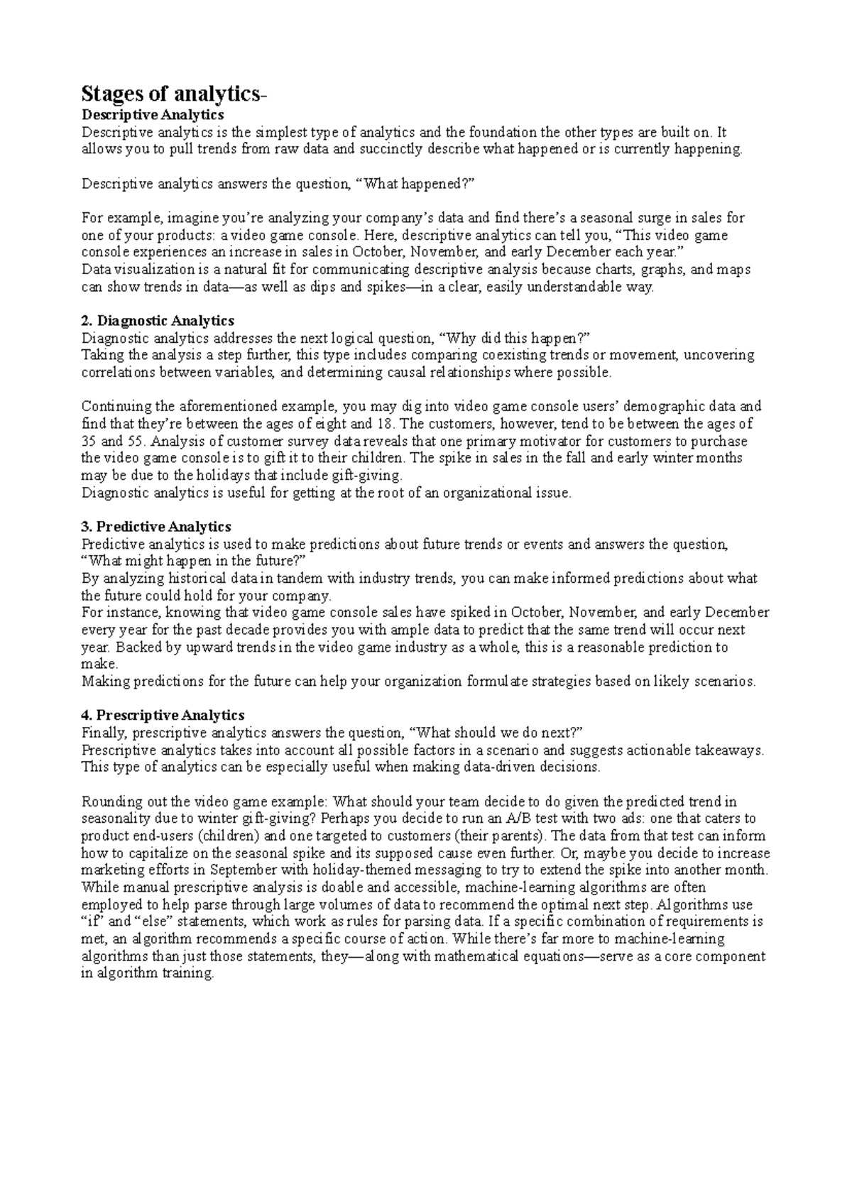 Data Analysis notes for better understanding of data - Stages of ...