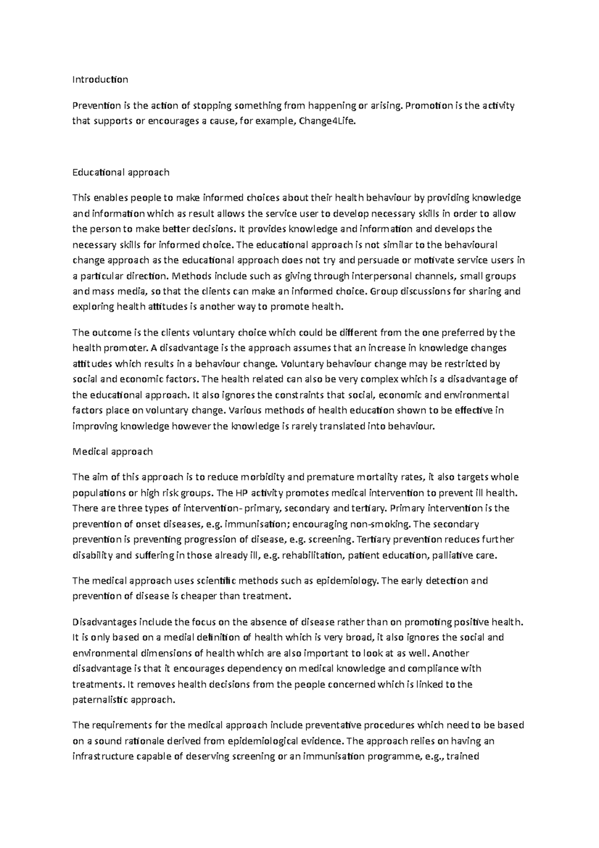 Analysis of data about health promotion campaigns - Introduction ...