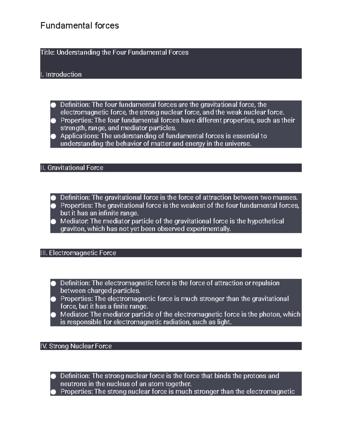 Riverside city college fundamental forces - Fundamental forces Title ...