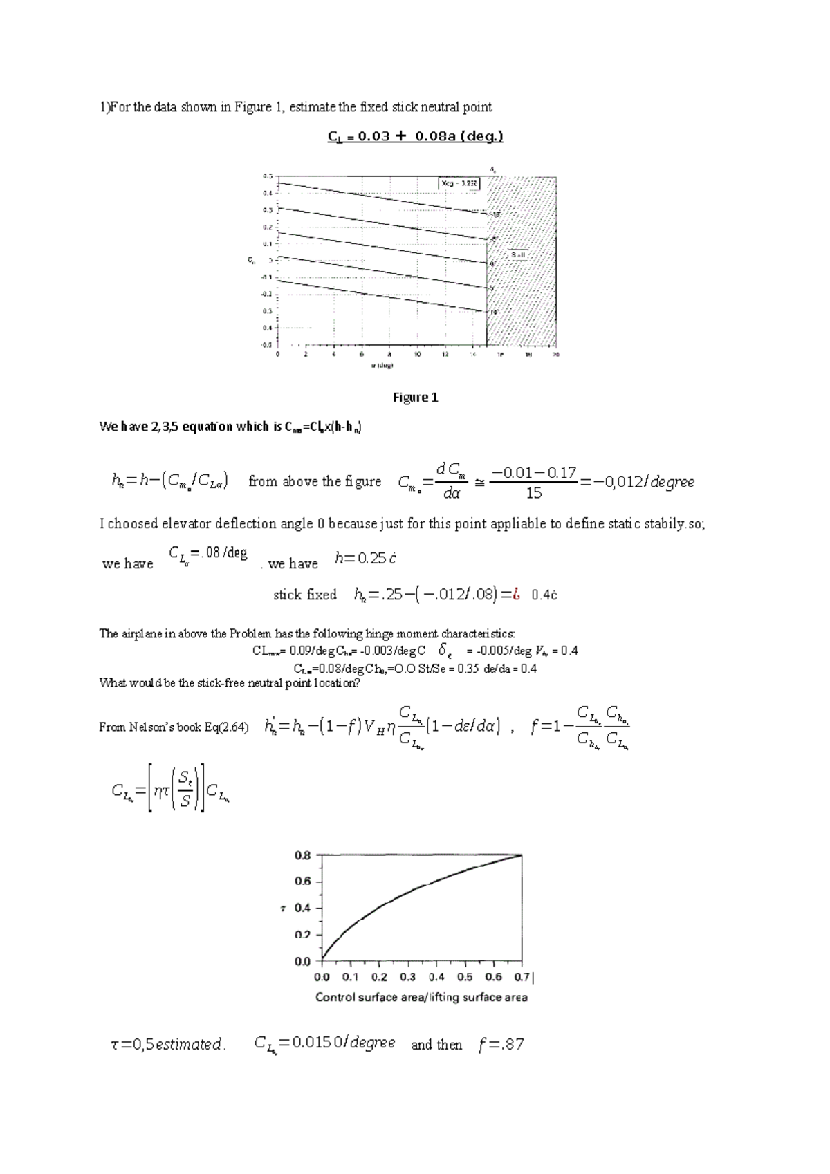 Stability Homework - 1)For the data shown in Figure 1, estimate the ...